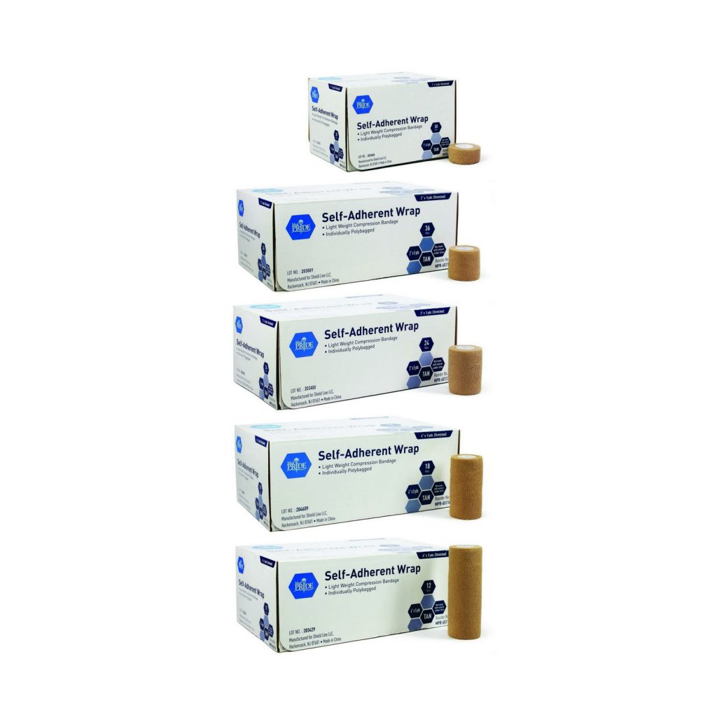 Self-Adherent Wrap – No Latex – Tan – Universal Pharmaceutical Medical ...
